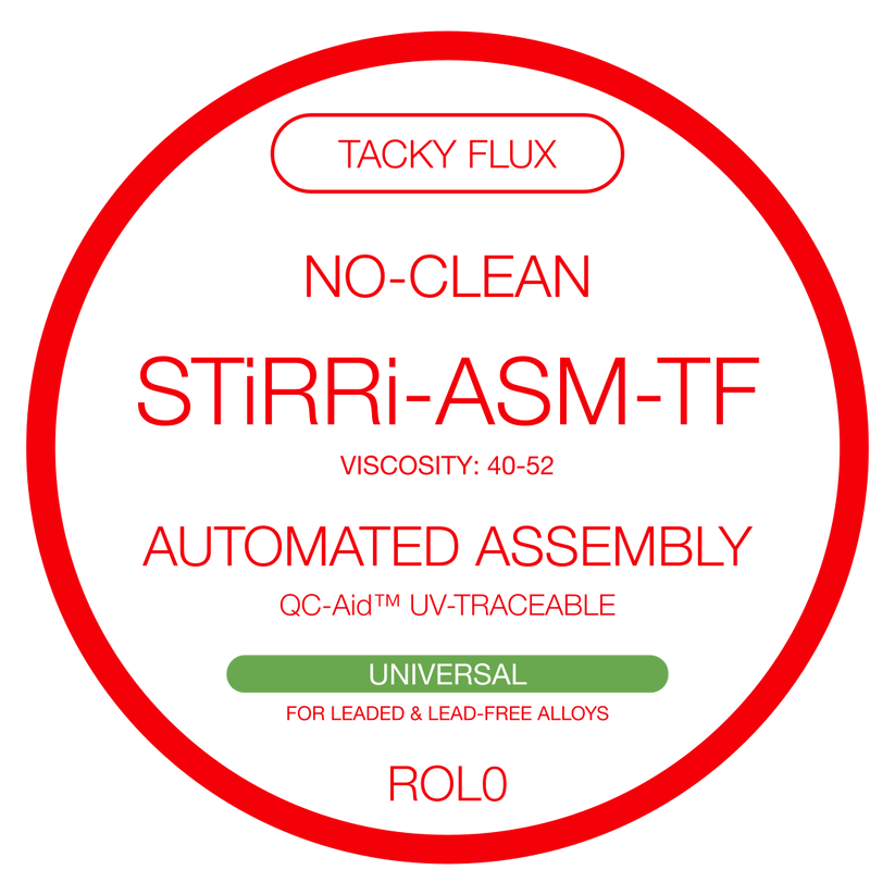 ASM-TF universal no-clean tacky soldering flux for automated assembly ...
